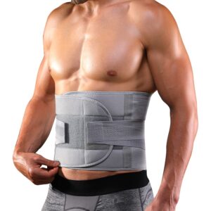 jingba waist back support -adjustable back waist support belt - relief for back pain, herniated disc, sciatica, scoliosis and more! fitness sports waist back support belts (xxl)