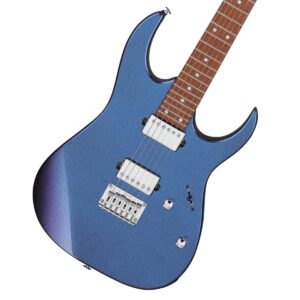 ibanez 6 string electric guitar, right, blue metal chameleon, einheitsgröße (grg121spbmc)