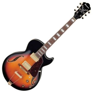 ibanez artcore ag75g hollowbody electric guitar - brown sunburst