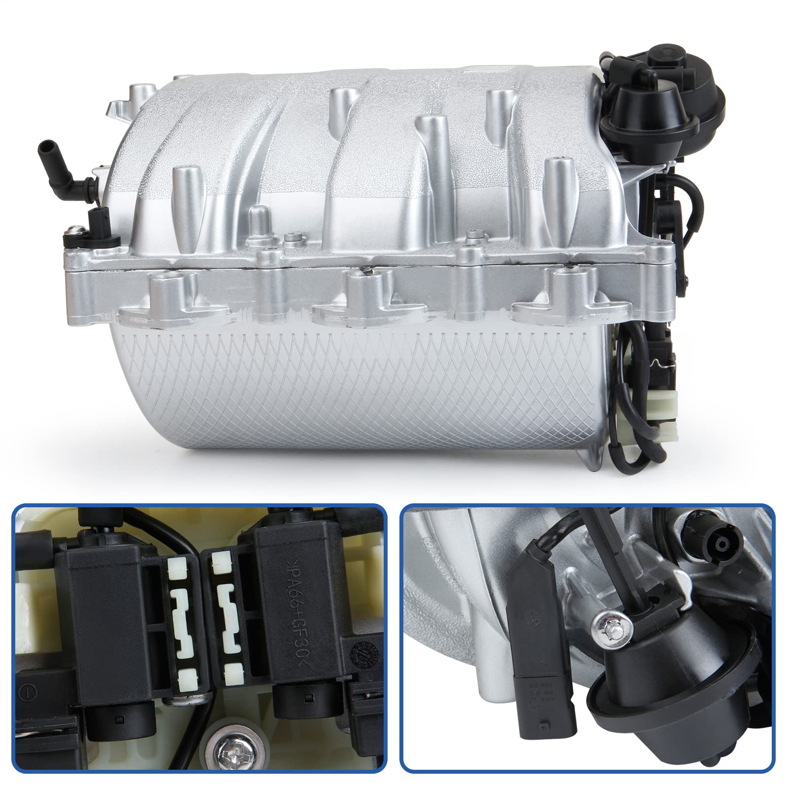 MITZONE Upgrade Intake Manifold with Gasket Compatible with 2006-2012 Mercedes C230 C300 C350 E350 E280 GLK350 ML450 S400 SLK300 R350 V6 272 Engine Replace 2721402401 2721402201