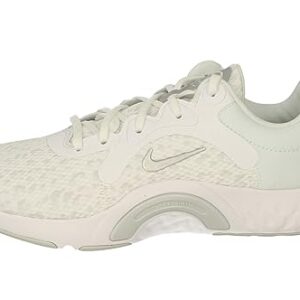 NIKE Women's Sneaker, White Metallic Platinum 101, 9