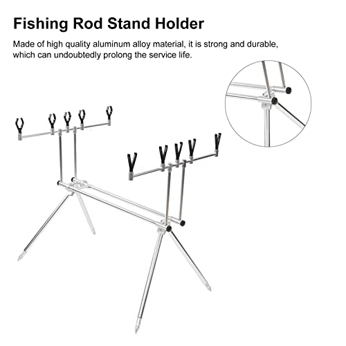 Fishing Tackle Tools, Fishing Rod Stand Holder Easy to Carry Aluminium Alloy Material for Outdoor for Fishing