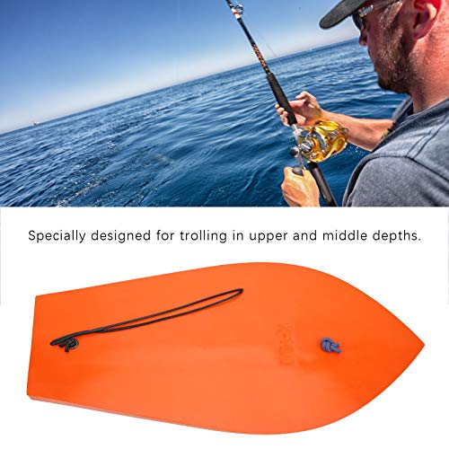 Tgoon Fishing Diving Board, Simple to Operate Orange Lightweight Portable Easy to Carry Fishing Accessory Dive BoardFishing Tool Simple to Operate(9#)