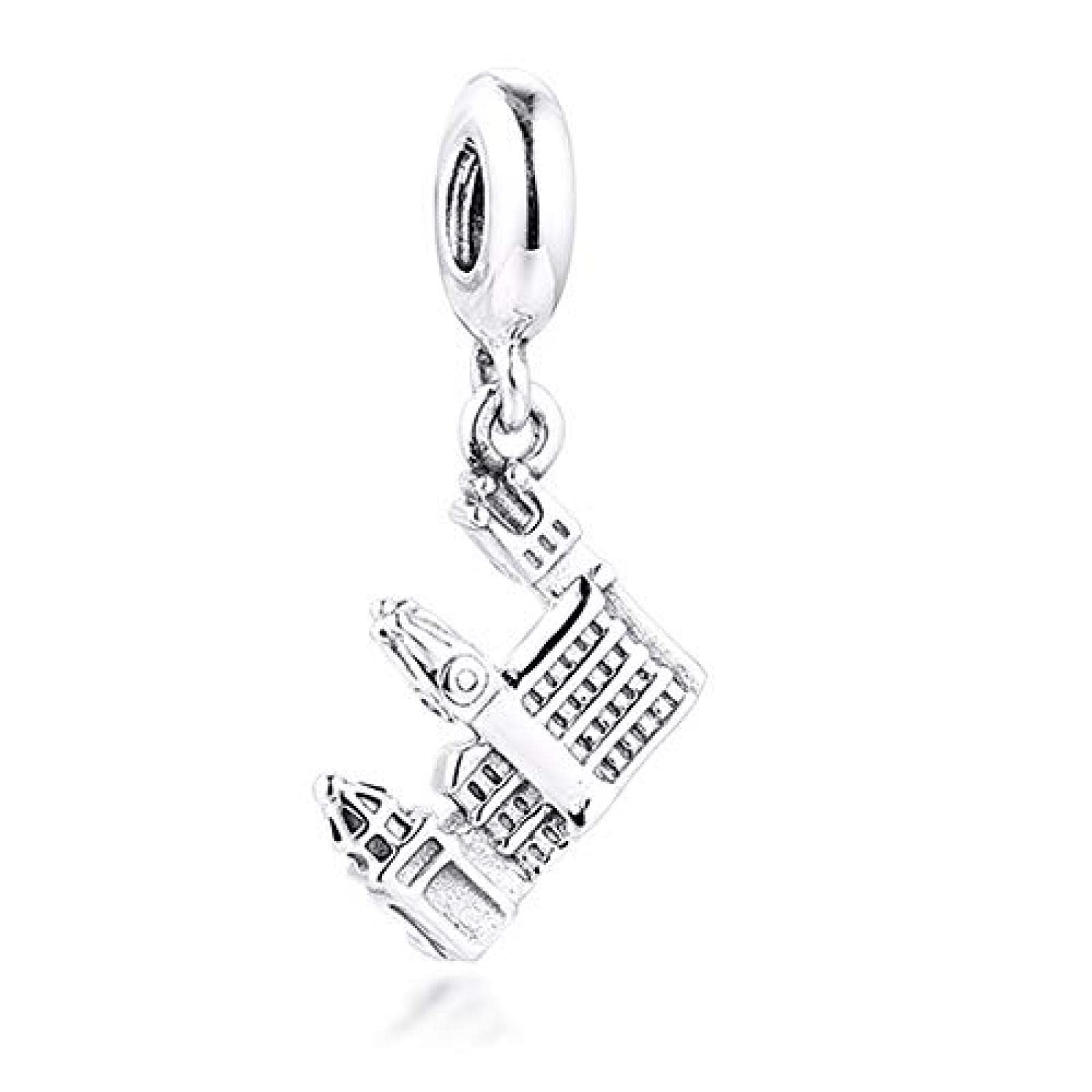 Zhou Kou Li 2020 Summer Prague Charles Bridge Dangle Bead 925 Silver DIY Fits for Original Pandora Bracelets Charm Fashion Jewelry