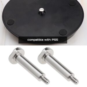 SING F LTD 2PCS Game Console Base Screw Compatible with PS5 Game Machine Host Replacement Vertical Stand Bottom Fixing Screws Repair Parts Game Machine Accessories