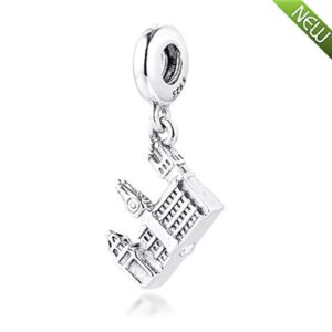 Zhou Kou Li 2020 Summer Prague Charles Bridge Dangle Bead 925 Silver DIY Fits for Original Pandora Bracelets Charm Fashion Jewelry