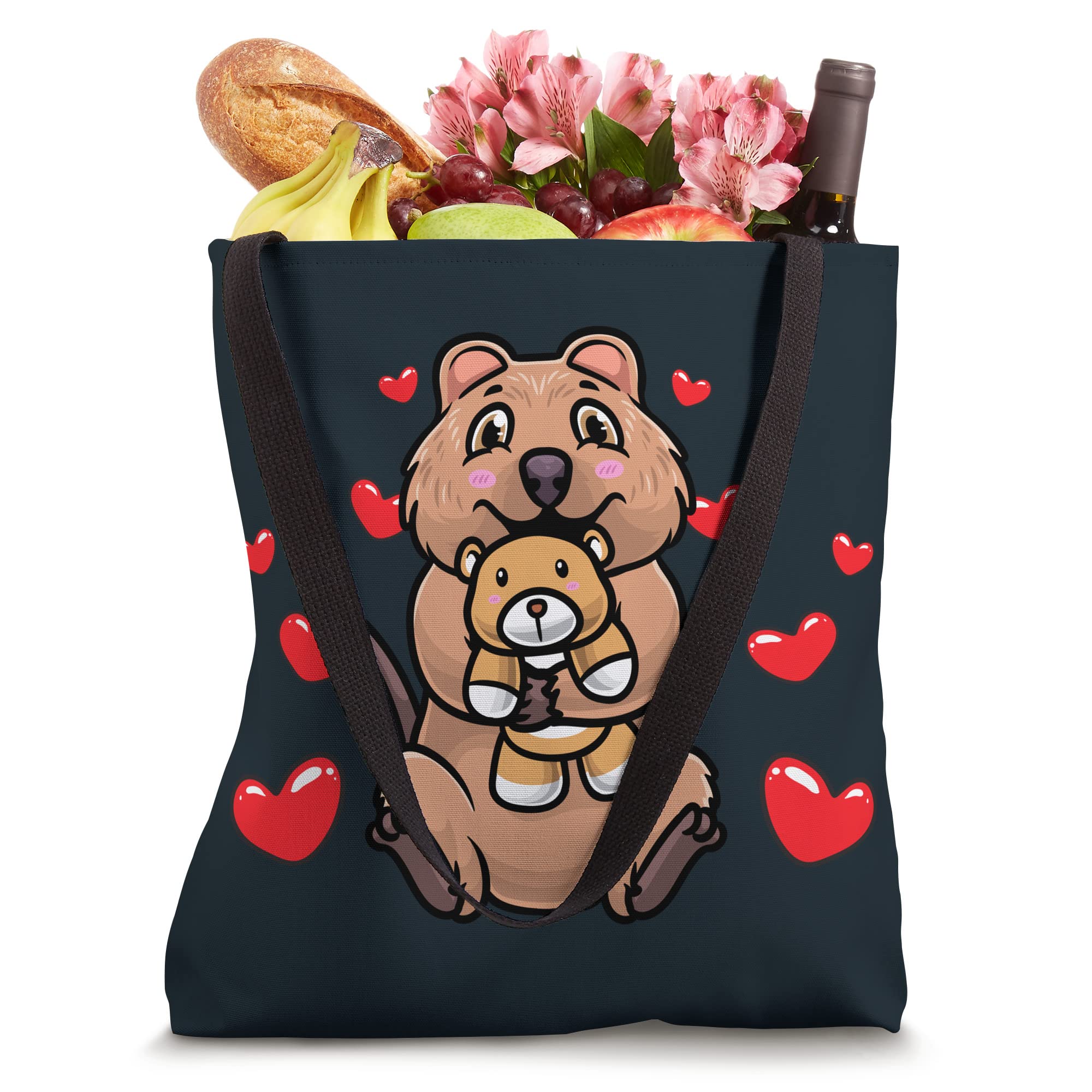 Quokka Stuffed Animal Kawaii Quokka Tote Bag