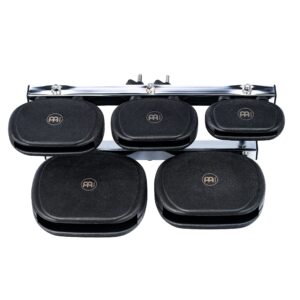 meinl percussion synthetic temple blocks with steel frame, five pitches from low to high, 2-year warranty (tmstb)