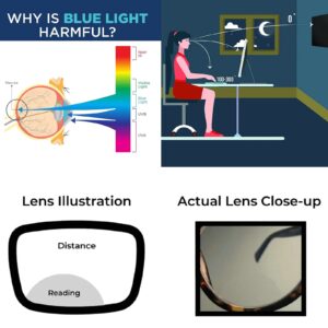 willochra cat eye Bifocal Reading Glasses with Blue Light Blocking Lenses Computer Spring Hinge Readers Retro Cateye Frames Anti UV Ray (325 magnification)