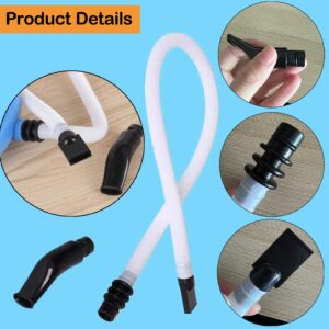 Melodica Tube, 53cm Length 16mm Dia Plastic Flexible Melodica Pianica Tube Mouthpiece with a Mouthpiece for Musical Instrument Organ Harmonica