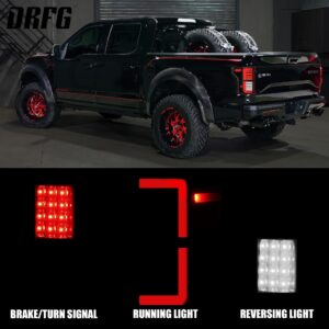 DRFG LED Tail Lights Compatible for F150 2015 2016 2017 2018 2019 2020 LED Tail Lamp for Ford Smoke lens Taillight Assembly Passenger and Driver Side