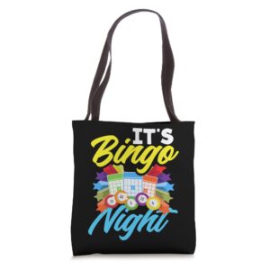 bingo night gambling bingo player bingo tote bag