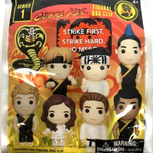 Cobra Kai Series 1 - 3D Figural Foam Bag Clip in Blind Bag - Strike First, Strike Hard, No Mercy Multicolored