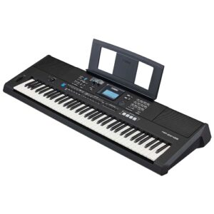 yamaha, 76-key touch-sensitive advanced portable keyboard with power adapter (psrew425)