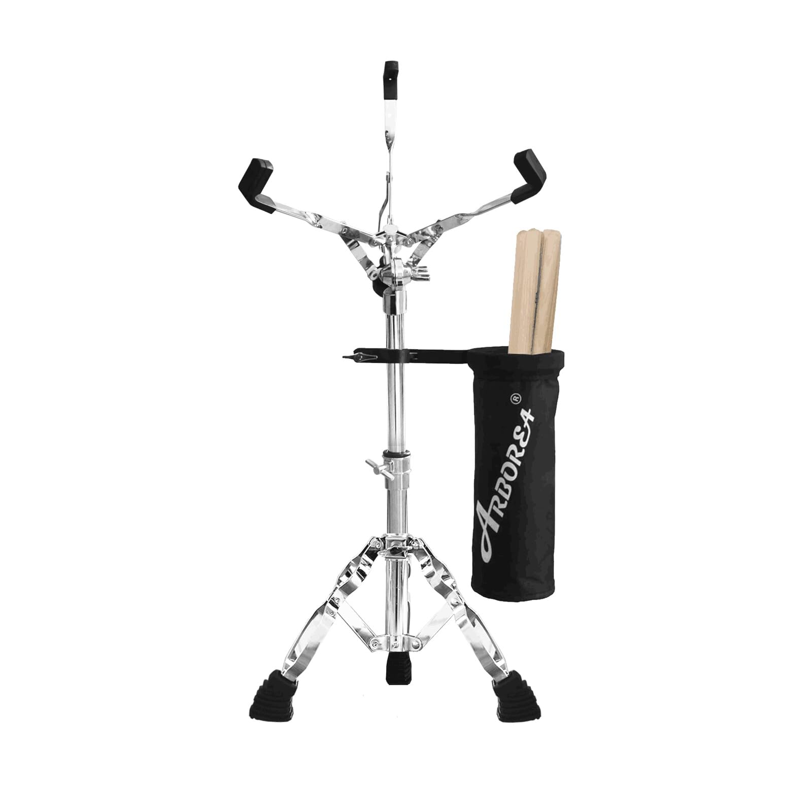 Arborea Snare Stand Snare Drum Stand with Drumstick Holder Adjustable Fit For 10''-14'' Dia Drums Height Range 13.4-23 Inches Drum Practice Pad Stand