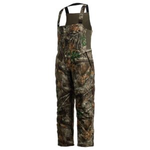 scentlok alpha elite waterproof insulated camo hunting bibs, hunting clothes for men (3x-large, realtree edge)