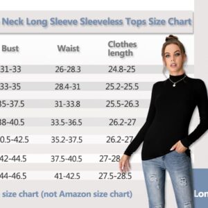 UNTYHOTS Women's Sleeveless Mock Turtleneck Tanktop Basic Stretch Fitting Pullover Lightweight Slim Shirt (Sleeveless White, Mediun)