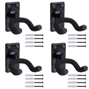 latitude guitar wall mount bass guitar holder electric guitar hanger 4 pack guitar wall hook guitar holder