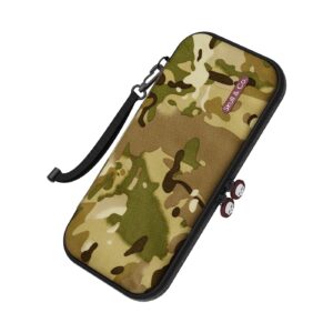 skull & co. every day slim carrying case for nintendo switch oled and regular switch- multi-camo