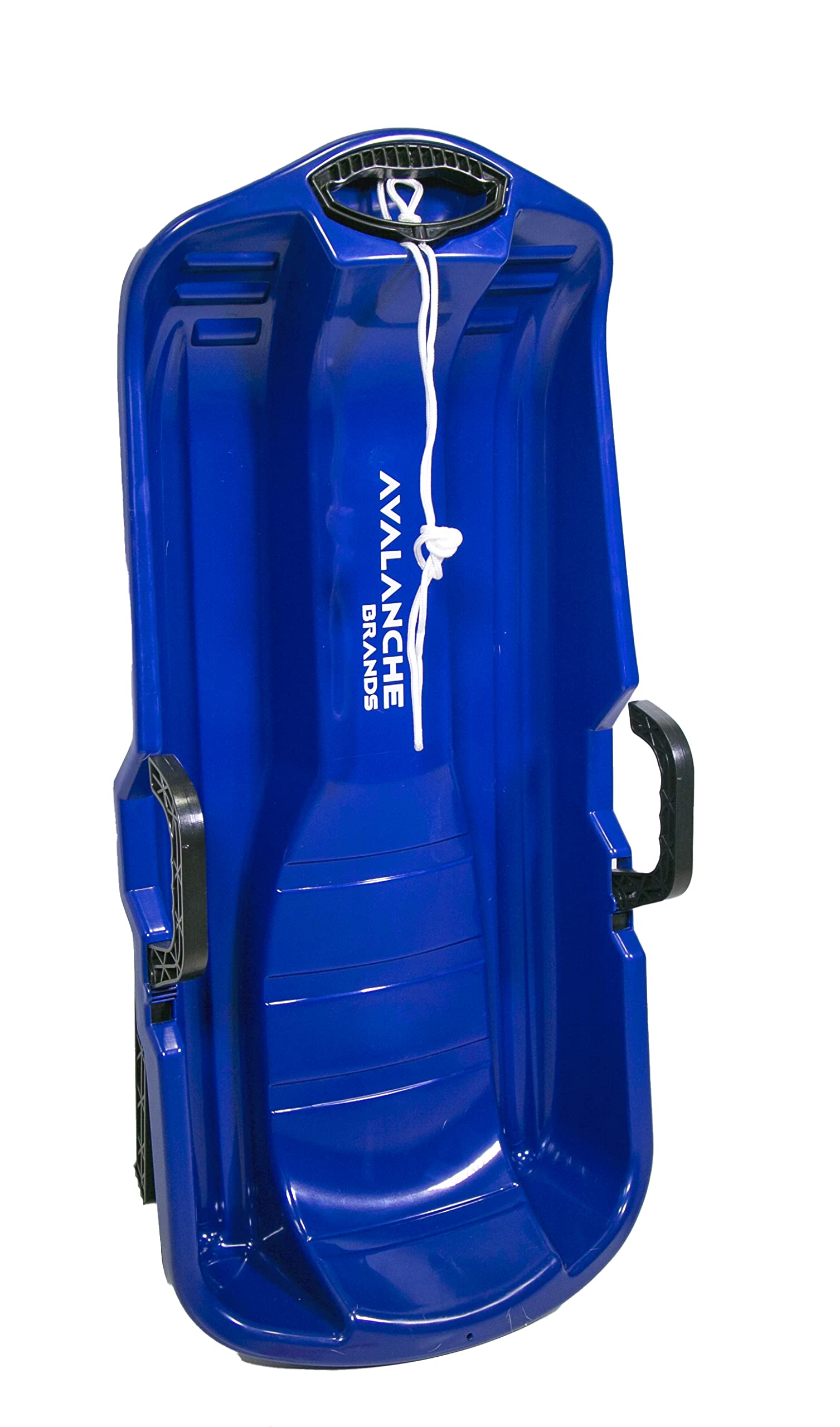 Avalanche Brands | Downhill Kids Snow Sled with Brakes | Blue | Safe for All Ages