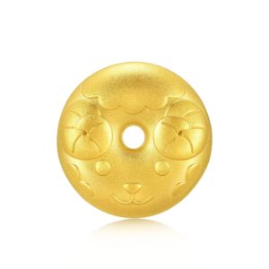 chow sang sang 999.9 24k gold price-by-weight 19.98g gold chinese zodiac ingot (goat)