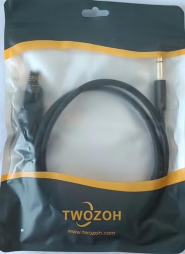 Twozoh XLR Female to 1/4 Inch (6.35mm) TRS Cable, Quarter Inch Jack Balanced to XLR Microphone Cable 3.3FT (Profesional/HiFi)