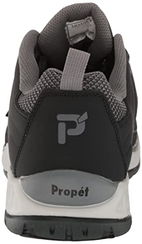 Propét Mens Vestrio Hiking Shoe, Black/Grey, 9 XX-Wide US