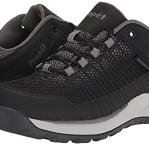 Propét Mens Vestrio Hiking Shoe, Black/Grey, 9 XX-Wide US