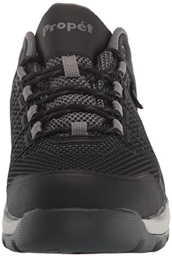 Propét Mens Vestrio Hiking Shoe, Black/Grey, 9 XX-Wide US