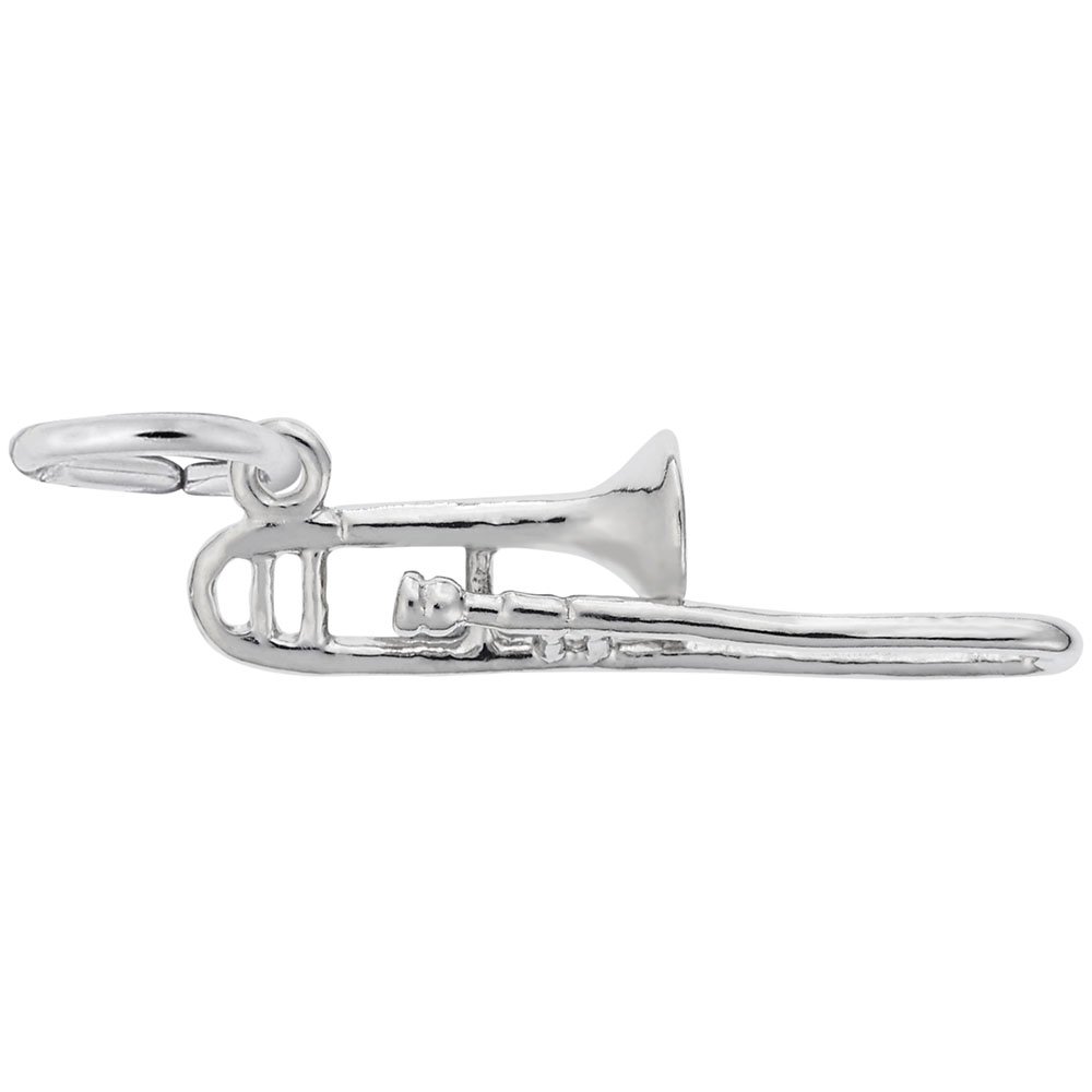 Baxley Jewelry Trombone Charm - Sterling Silver