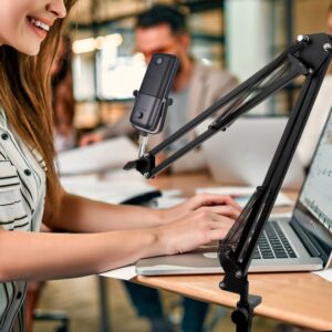 For Elgato Wave 3 Boom Arm, Mic stand Compatible with Elgato Wave 3 Microphone, Mic Stand Desk for Elgato Wave 3 for Broadcasting Recording Game by WIBOND