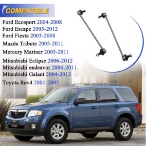 Zinc-Nickel Alloy Stabilizer Sway Bar Links for 2005-2012 Ford Escape/2005-2011 Mazda Tribute /2005-2011 Mercury Mariner /2001-2005 Toyota Rav4/2006-2012 Mitsubishi Eclipse Endeavor Galant K80296