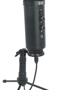 512 Audio by Warm Audio Tempest - Large Diaphragm Studio Condenser USB Microphone + Stand + Shock Mount for Recording and Streaming