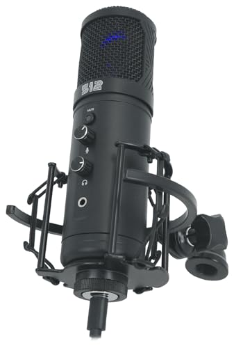 512 Audio by Warm Audio Tempest - Large Diaphragm Studio Condenser USB Microphone + Stand + Shock Mount for Recording and Streaming