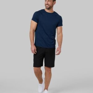 32 Degrees Cool Men’s Active T-Shirt | Raglan Short Sleeve | Quick Dry | Anti-Odor, Navy Space Dye, X-Large