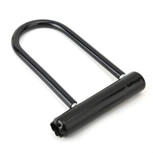 kadimendium anti-theft u-lock, anti-theft heavy duty simple and quick operation u-lock bike anti-theft lock bike security lock zinc alloy black for bicycle