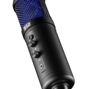 512 Audio by Warm Audio Tempest - Large Diaphragm Studio Condenser USB Microphone + Stand + Shock Mount for Recording and Streaming