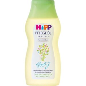 hipp baby body oil with organic almond oil - 200 ml - german -