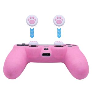 ROTOMOON Glitter Silicone Controller Skins for PS4 with 8 Thumb Grips, Sweat-Proof Anti-Slip Controller Cover Skin Protector Compatible with PlayStation 4 Slim/Pro Controller…