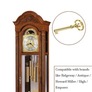 FELHOOD Grandfather Clock Door Key for Most Clocks Prior to 2004, Compatible with Ridgeway, Sligh, Emporer, Pearl, Seth Thomas, Trend Grandfather Clock - 1 Pack