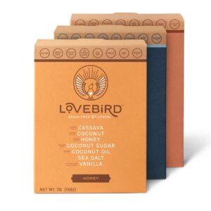 lovebird gluten & grain free cereal variety 3 pack - organic aip food, paleo dairy free, no refined sugar breakfast cereals | healthy snacks for kids, adults - unsweetened, honey, cinnamon