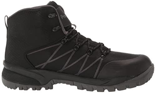 Propét Men's Traverse Hiking Boot, Black/Grey, 10 Wide