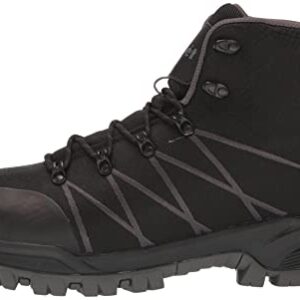 Propét Men's Traverse Hiking Boot, Black/Grey, 10 Wide