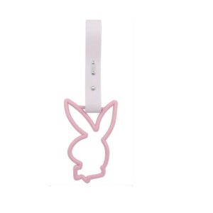 playboy bunny shaped pink jdm tsurikawa subway bus handle strap charm drift