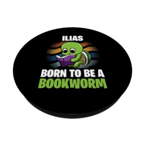 Ilias - Born To Be A Bookworm - Personalized PopSockets Swappable PopGrip