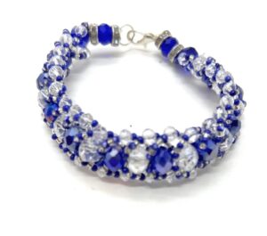 ilde tejido de yemaya - yemaya religious bracelet, blue, one size