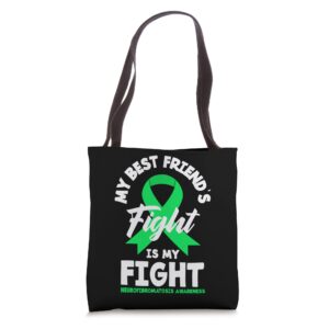 my best friend's fight is my fight neurofibromatosis tote bag