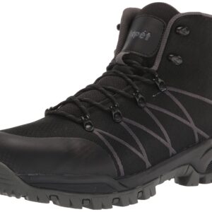 Propét Men's Traverse Hiking Boot, Black/Grey, 10 Wide