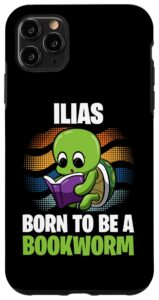 iphone 11 pro max ilias - born to be a bookworm - personalized case