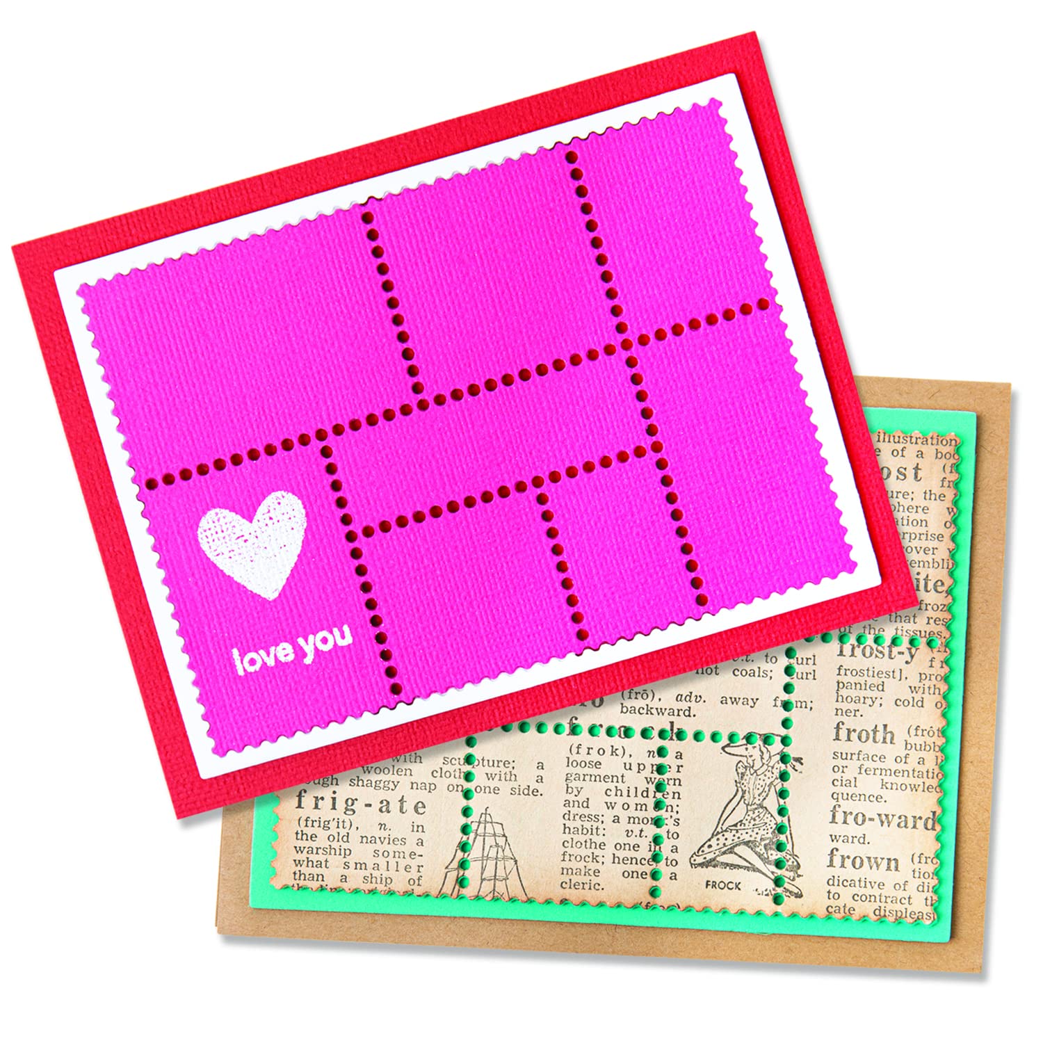 Sizzix ScoreBoards XL Die Box Book by Eileen Hull, 665873, Multicolor